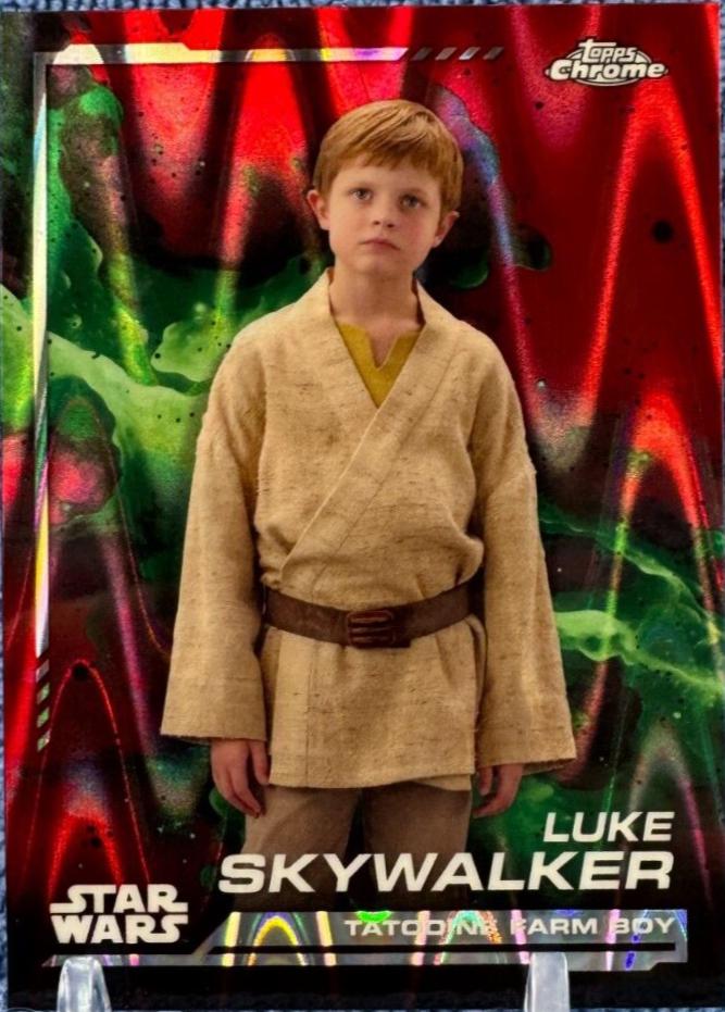 Luke Skywalker [Red Blaster RayWave Refractor] #70 Prices | Star Wars ...