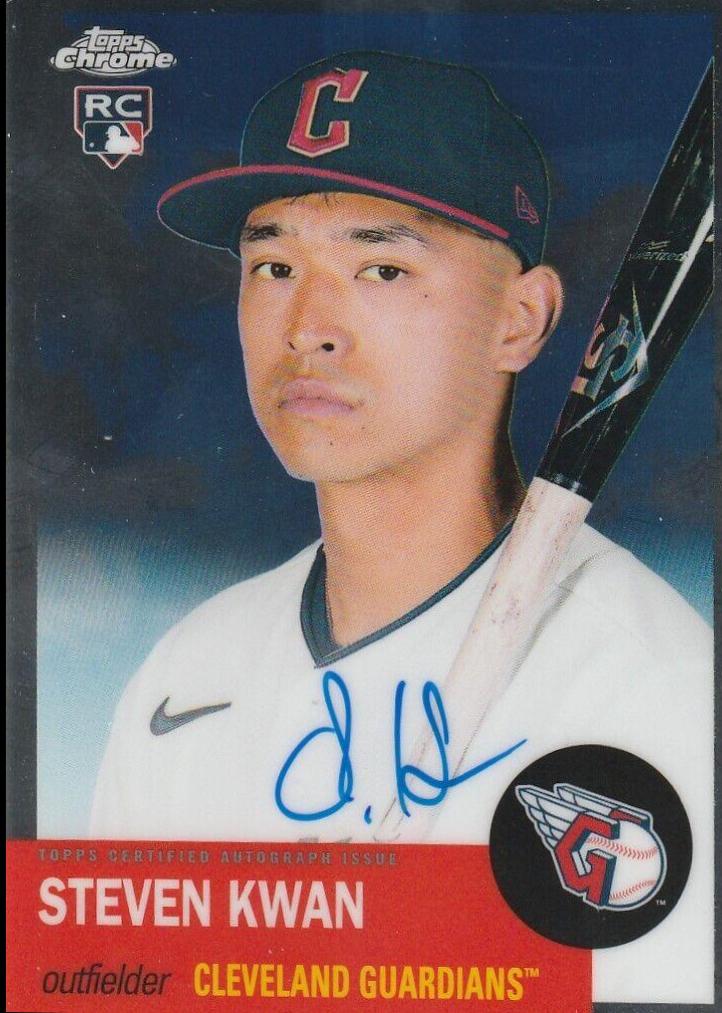 Steven Kwan #CPA-SK Prices | 2022 Topps Chrome Platinum Anniversary ...