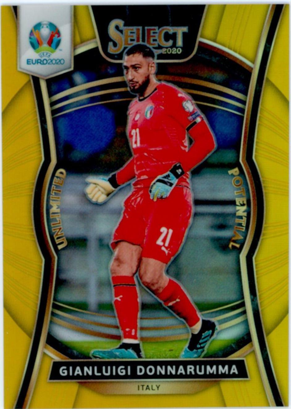 Gianluigi Donnarumma [Gold Prizm] #1 Prices | 2020 Panini Select UEFA ...