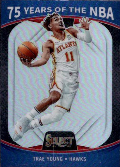 Trae Young #53 Prices | 2021 Panini Select 75 Years of the NBA ...