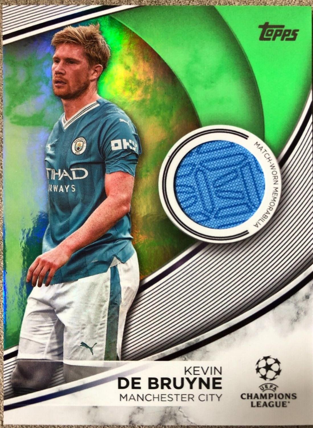 Kevin De Bruyne [Neon Green Foilboard] #TS-KB Prices | 2023 Topps UEFA ...