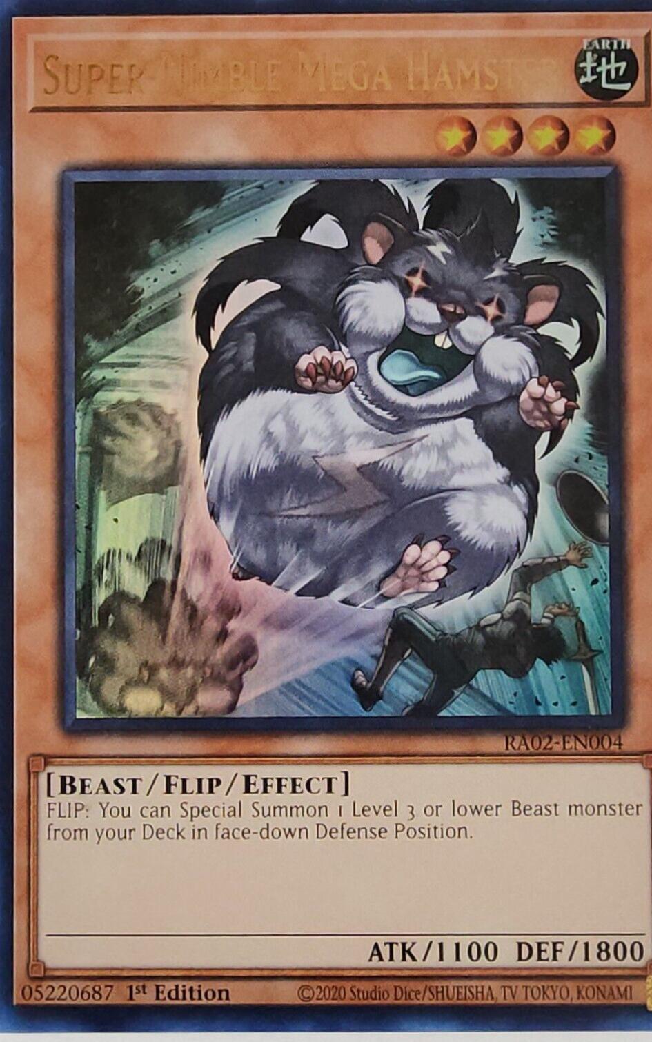 Super-Nimble Mega Hamster [Ultra Rare] RA02-EN004 Prices | YuGiOh 25th ...