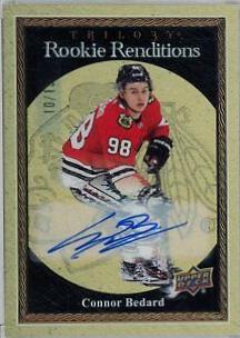 Connor Bedard [Gold] #RR-10 Prices | 2023 Upper Deck Trilogy Rookie ...