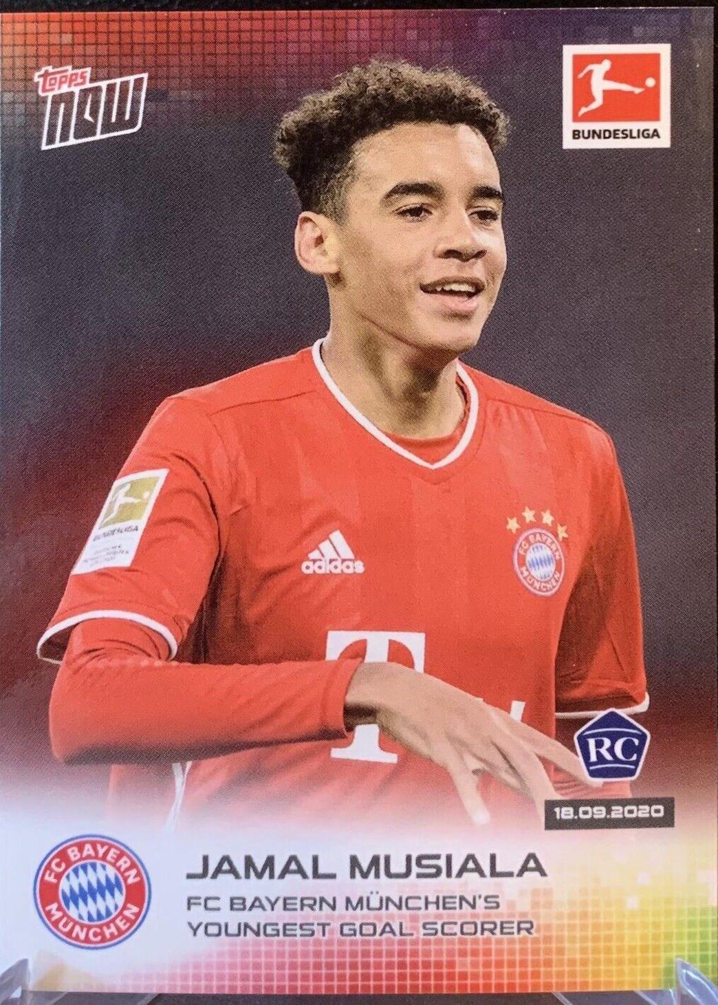 Jamal Musiala #6 Prices | 2020 Topps Now Bundesliga | Soccer Cards