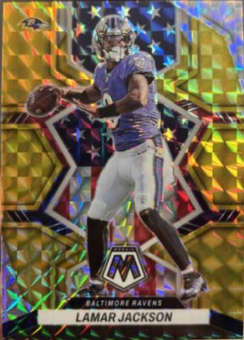 Lamar Jackson [Gold] #259 Prices | 2022 Panini Mosaic | Football Cards