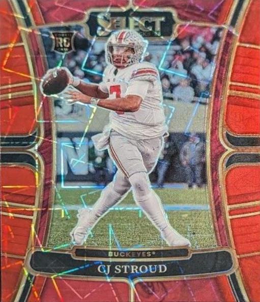 C. J. Stroud [Red Lazer] #2 Prices [Rookie] | 2023 Panini Select Draft ...