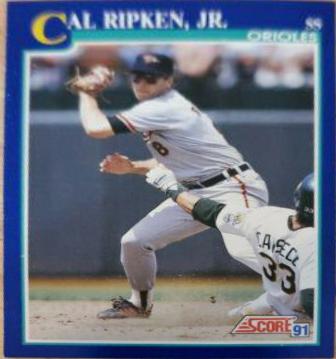 Cal Ripken Jr. #95 Prices | 1991 Score | Baseball Cards