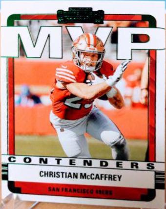 Christian McCaffrey [Emerald] #MVP-CMC Prices | 2022 Panini Contenders ...