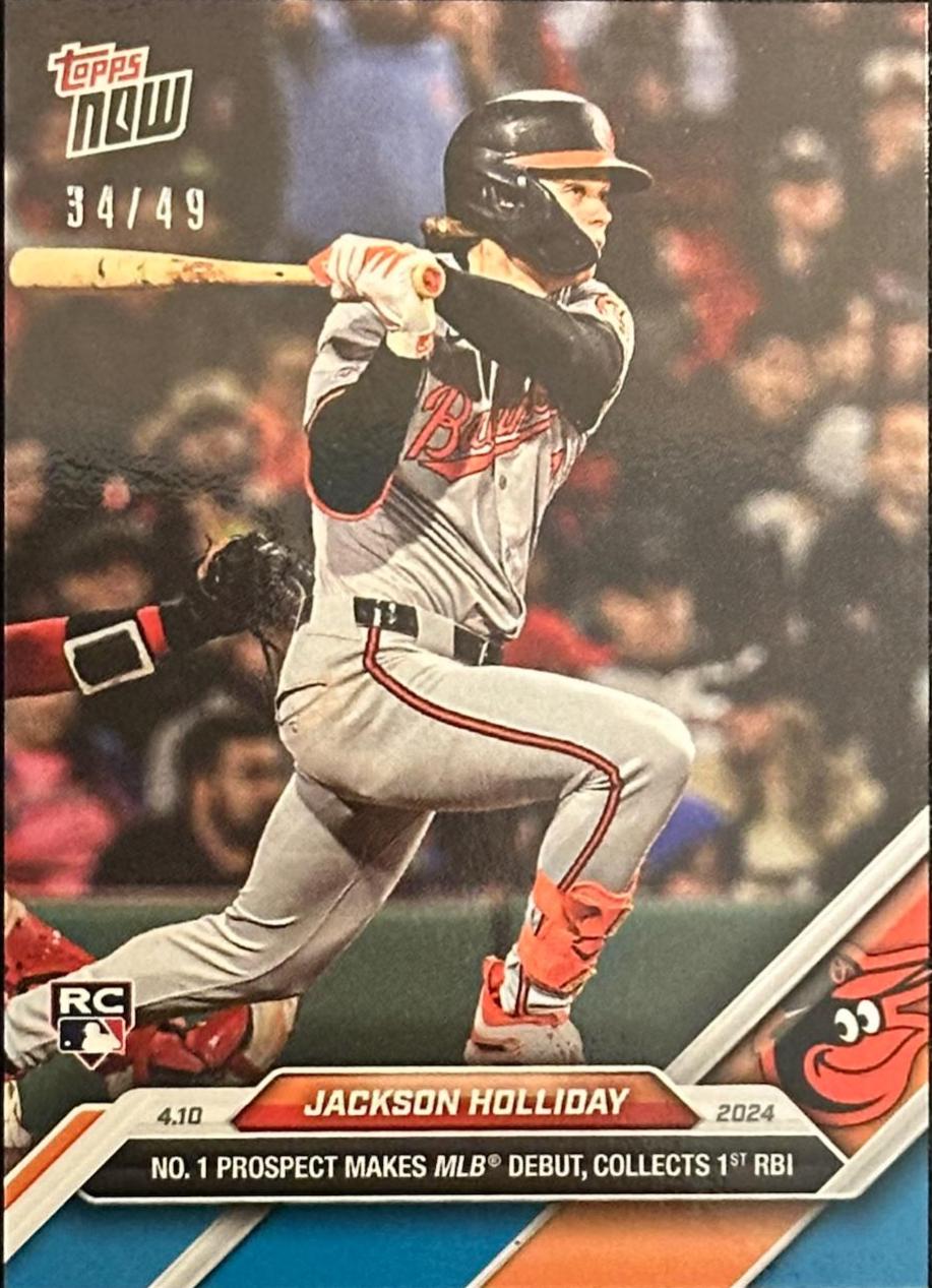 Jackson Holliday [Blue] #61 Prices [Rookie] | 2024 Topps Now | Baseball Cards