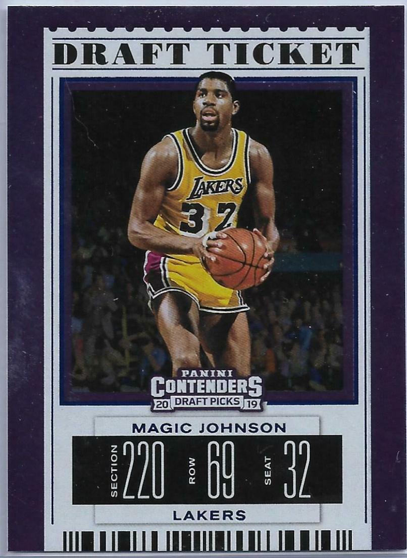 Magic Johnson Draft #40 Prices | 2019 Panini Contenders Draft Picks ...