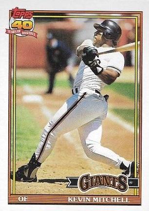 Kevin Mitchell #40 Prices | 1991 Topps | Baseball Cards