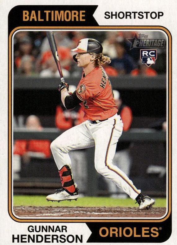 Gunnar Henderson #64 Prices [Rookie] | 2023 Topps Heritage | Baseball Cards