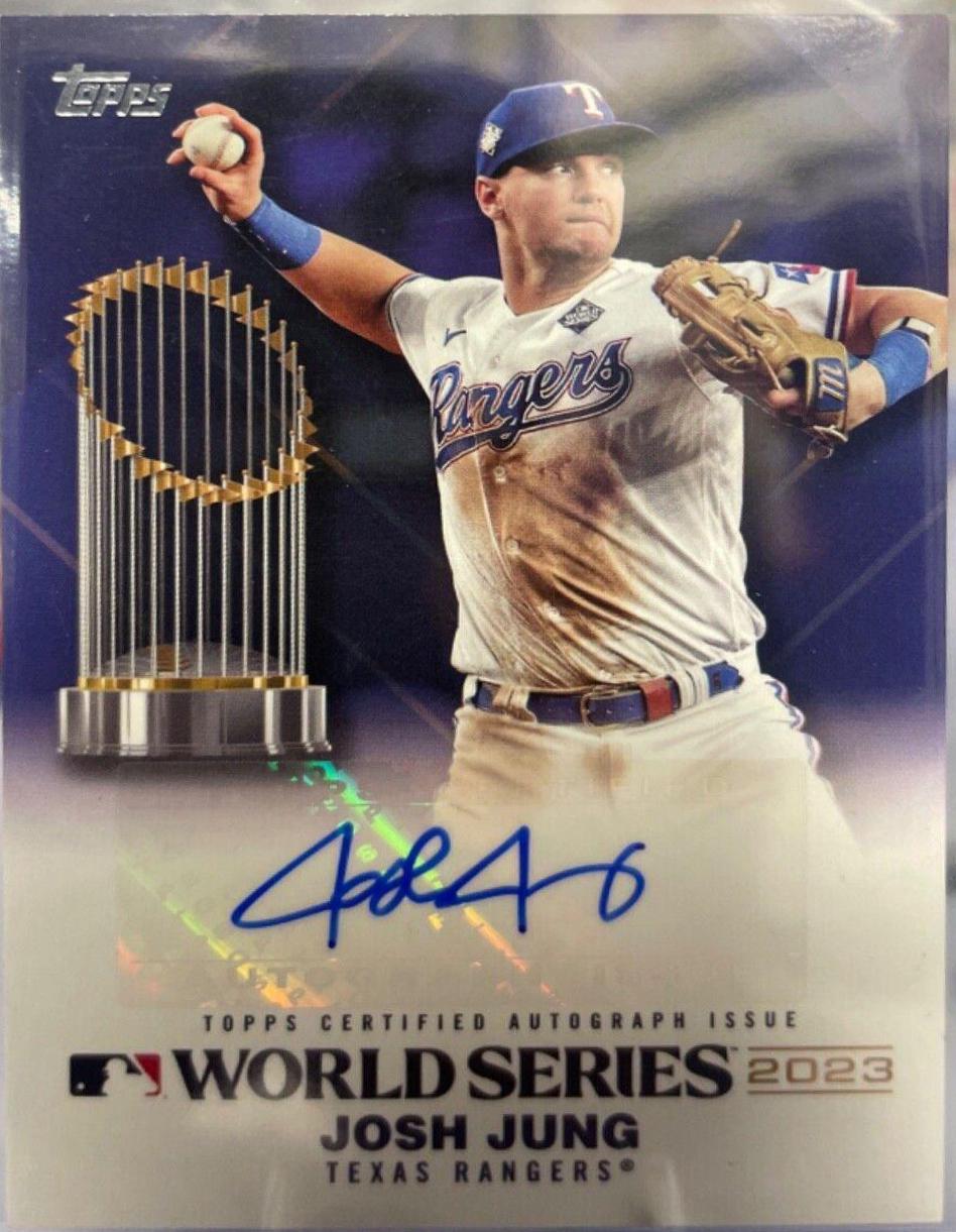 Josh Jung #WSA-JJ Prices | 2024 Topps World Series Champion Autograph | Baseball Cards