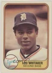 Lou Whitaker #463 Prices | 1981 Fleer | Baseball Cards