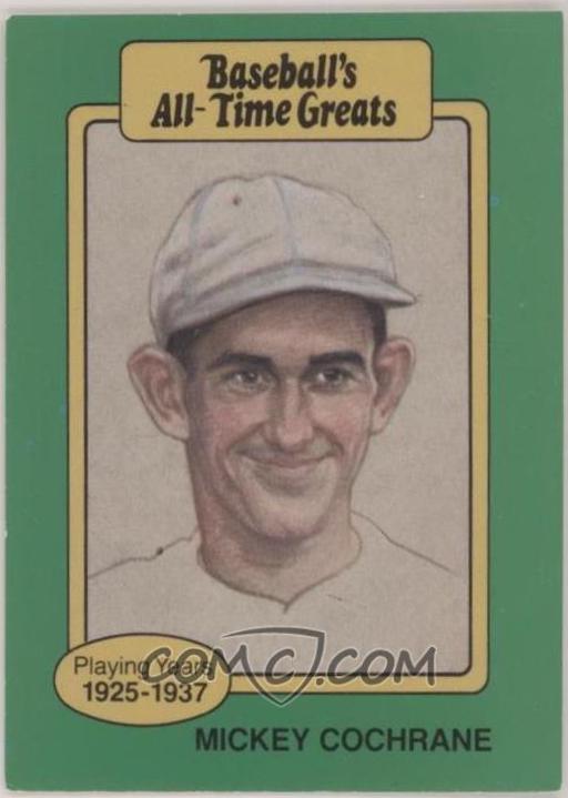 Mickey Cochrane Prices | 1987 Hygrade All Time Greats | Baseball Cards