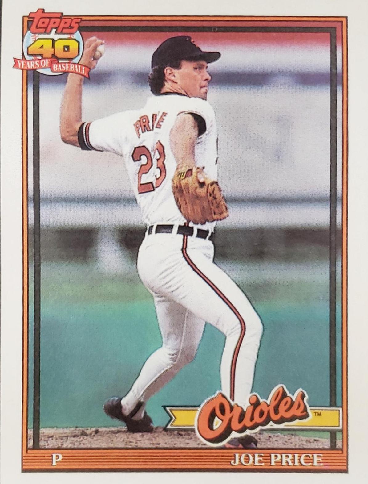 Joe Price #127 Prices | 1991 Topps | Baseball Cards