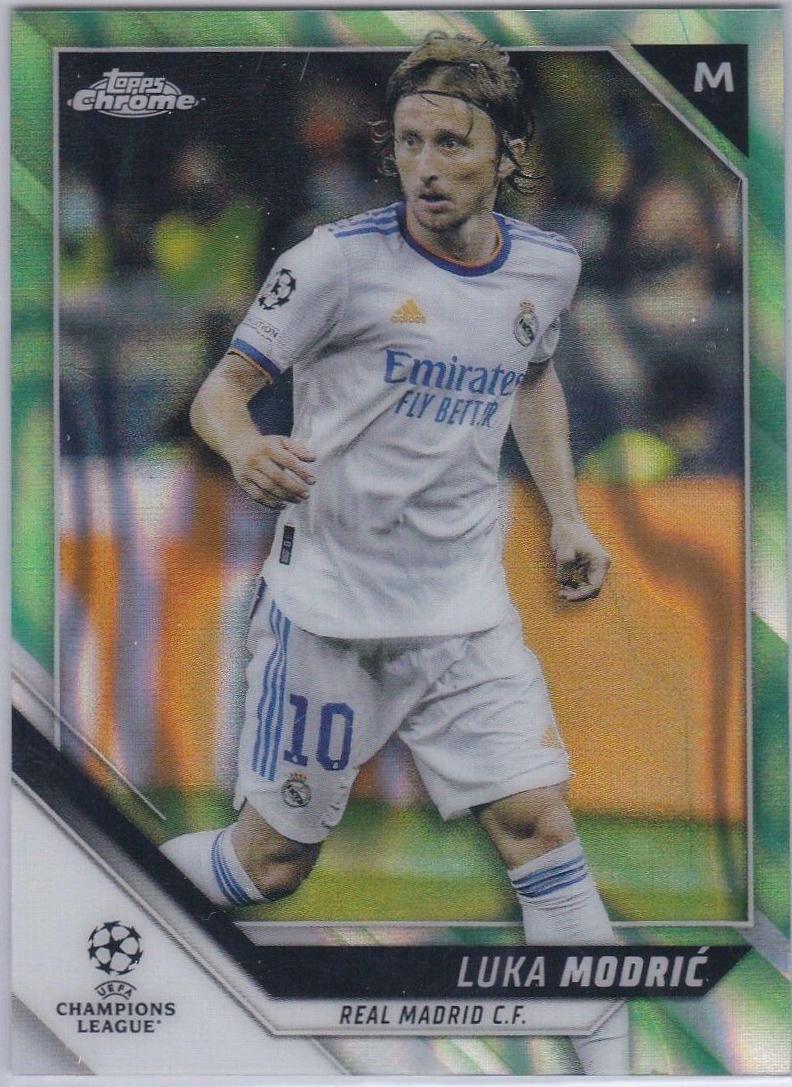 Luka Modric [Neon Green Lava Refractor] #85 Prices | 2021 Topps Chrome UEFA Champions League ...