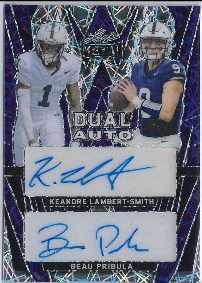 Keandre Lambert-Smith / Beau Pribula [Orange Prismatic] #DA-16 Prices | 2024 Leaf Metal Dual ...