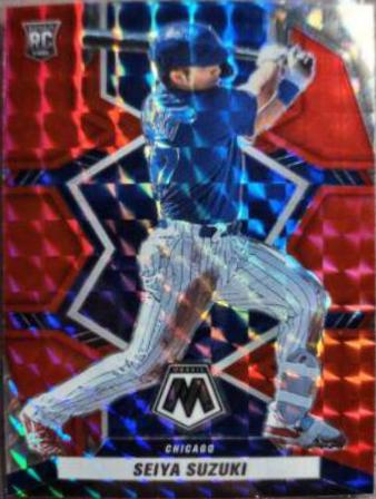 Seiya Suzuki [Red] #269 Prices [Rookie] | 2022 Panini Mosaic | Baseball ...