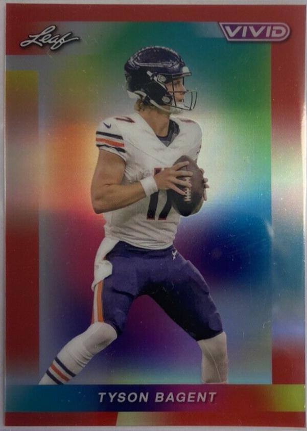 Tyson Bagent [Red Prismatic] #101 Precios | 2024 Leaf Vivid | Tarjetas ...