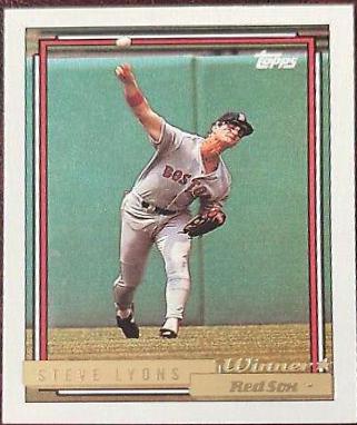 Steve Lyons [Winner] #349 Prices | 1992 Topps Gold | Baseball Cards