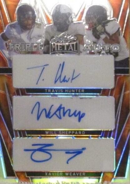 Travis Hunter / Will Sheppard / Xavier Weaver [Fire Prismatic] #TA-5 ...