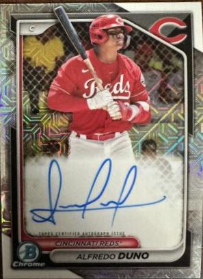 Alfredo Duno #BMA-AD Prices | 2024 Bowman Mega Box Autographs ...