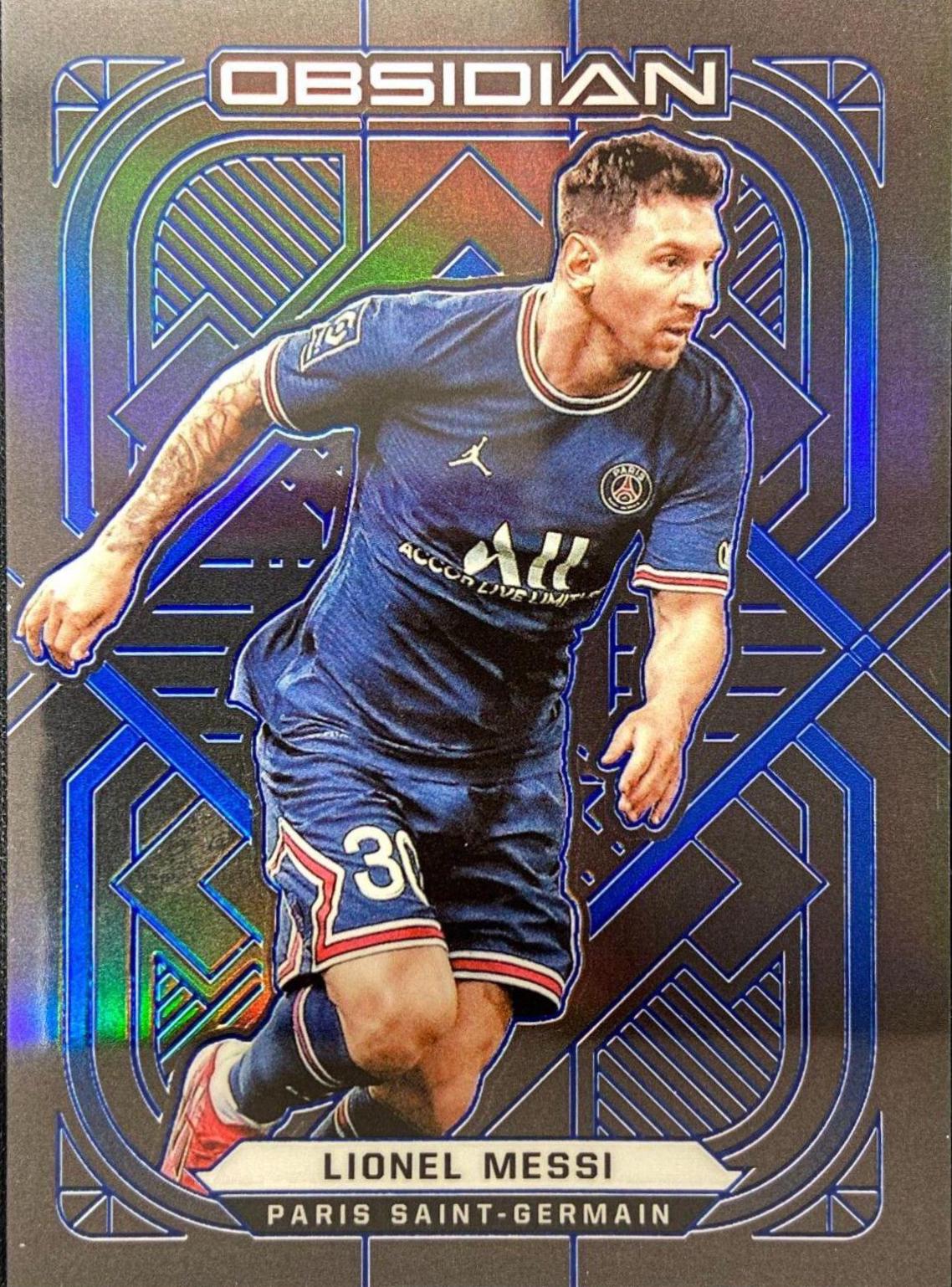 Lionel Messi #113 Prices | 2021 Panini Obsidian | Soccer Cards
