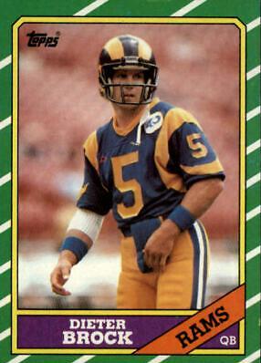 Dieter Brock #77 Prices [Rookie] | 1986 Topps | Football Cards