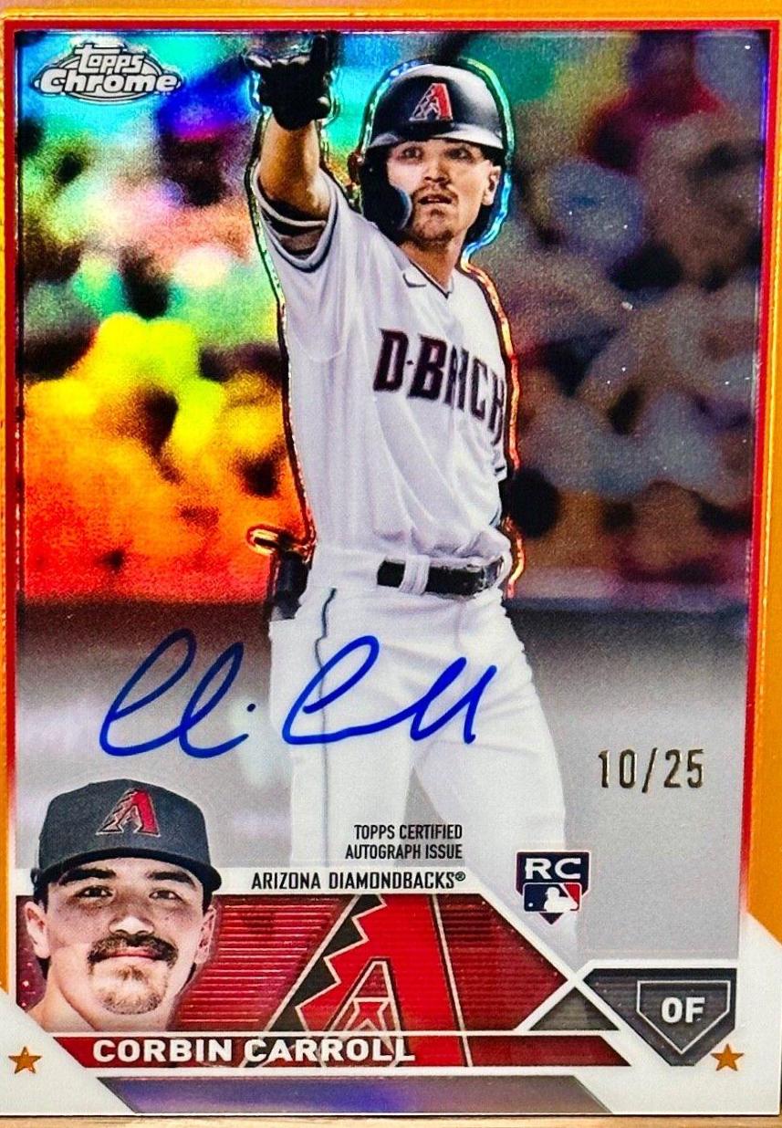 Corbin Carroll [Orange] #RA-CCA Prices | 2023 Topps Chrome Rookie Autographs | Baseball Cards