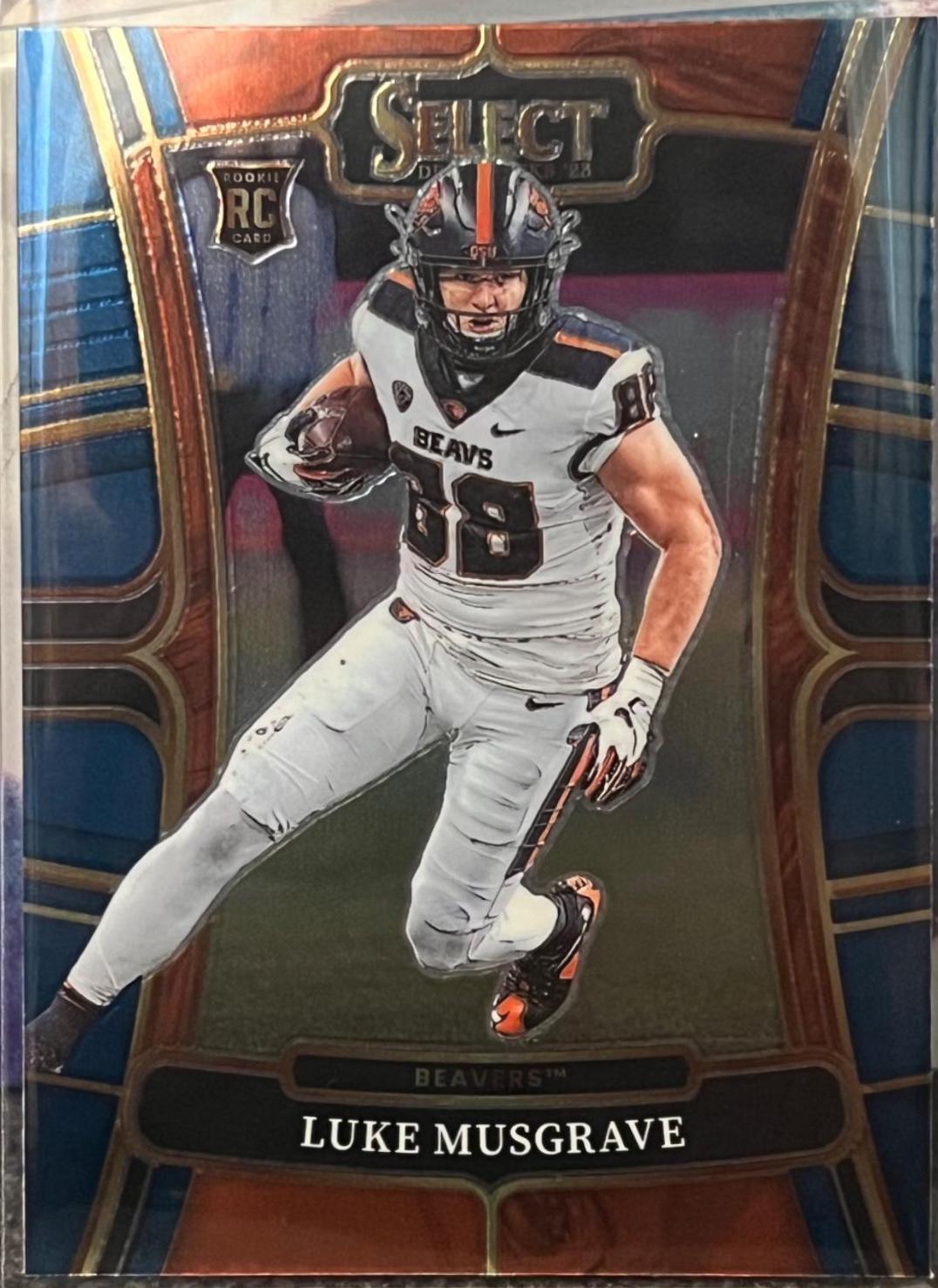 Luke Musgrave [Blue] #19 Prices | 2023 Panini Select Draft Picks ...