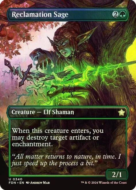 Reclamation Sage [Foil] #340 Prices | Magic Foundations | Magic Cards