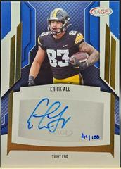 Erick All [Gold] #A-EA Prices | 2024 Sage Autographs | Football Cards