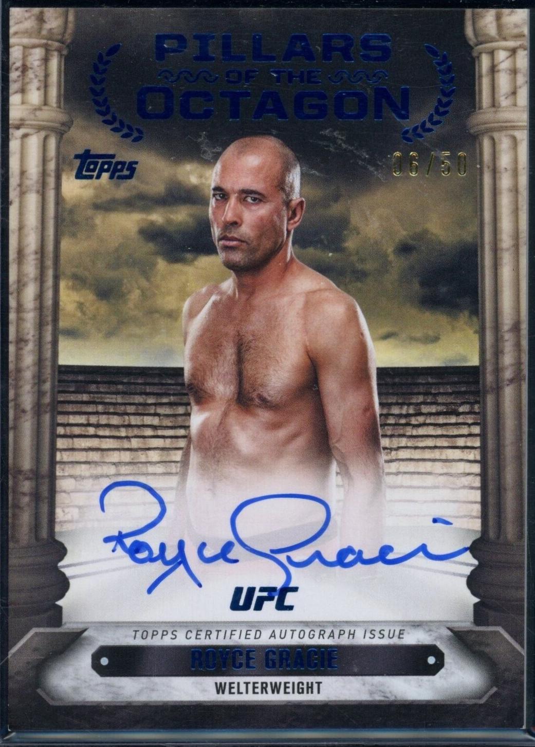 Royce Gracie [Blue] #PTG-RGE Prices | 2024 Topps Knockout UFC Pillars ...