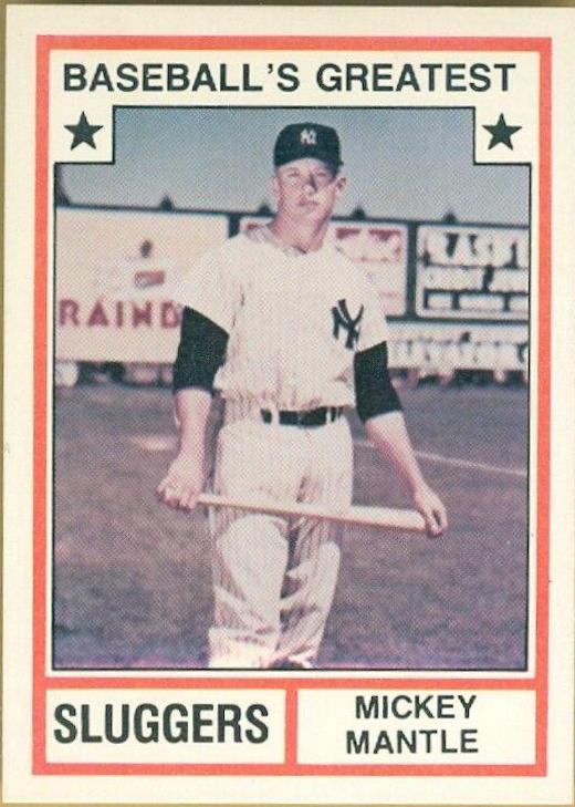 Mickey Mantle [White Back] #3 Prices | 1982 TCMA Greatest Sluggers ...