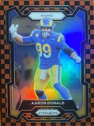 Aaron Donald [Black Red Checker] #162 Prices | 2023 Panini Prizm ...