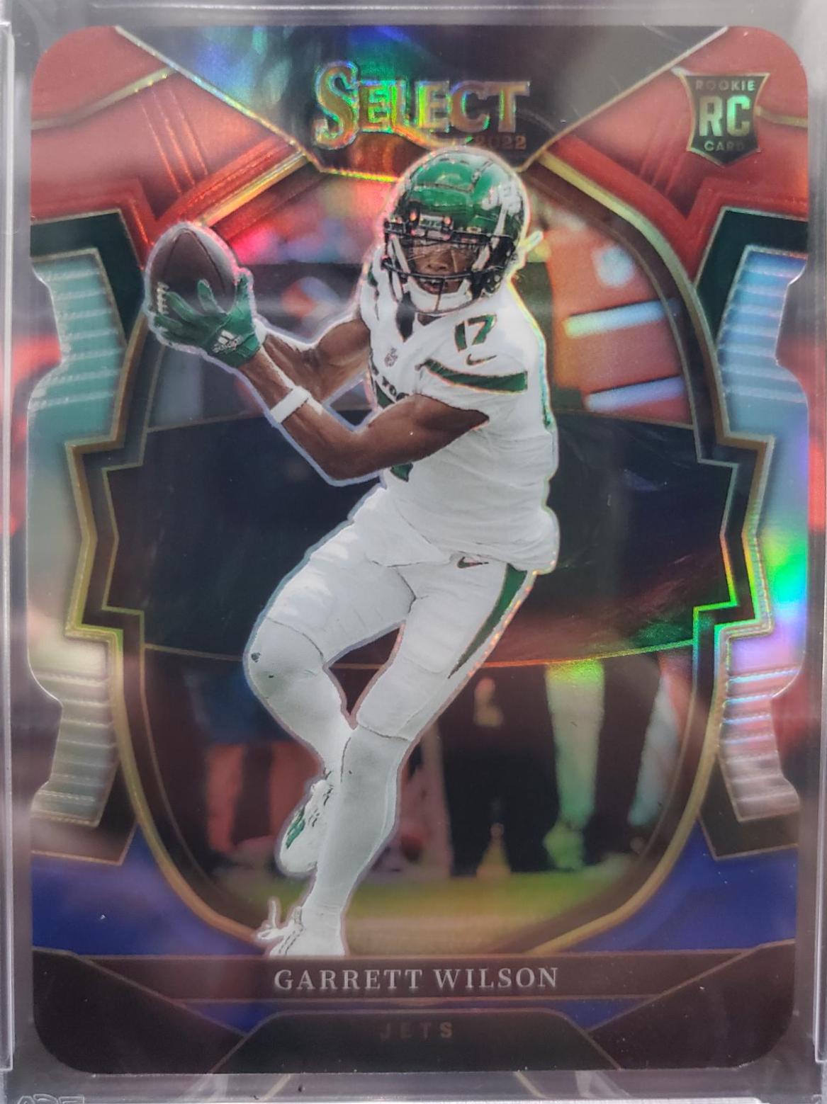 Garrett Wilson [Red Blue Die Cut] #88 Prices | 2022 Panini Select ...