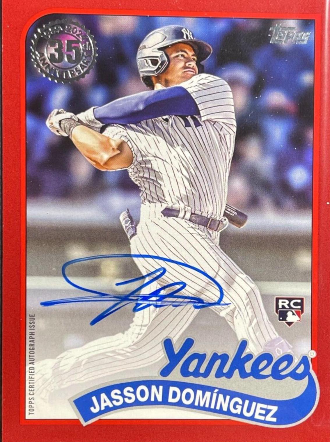 Jasson Dominguez [Red] #89BA-JD Prices | 2024 Topps 1989 Autograph ...