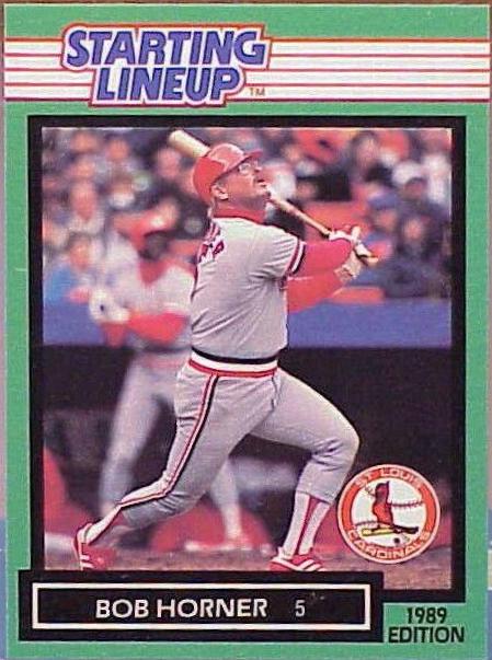 Bob Horner Prices | 1989 Kenner Starting Lineup | Baseball Cards