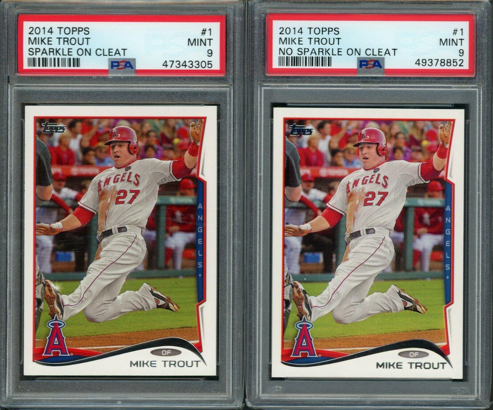 Mike Trout [Sparkle on Cleat] #1 Prices | 2014 Topps | Baseball Cards