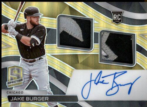 Jake Burger [Gold] #RDJA-JB Prices | 2022 Panini Chronicles Rookie Dual ...