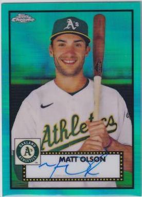 Matt Olson [Aqua] | Ungraded | 2021 Topps Chrome Platinum Anniversary ...