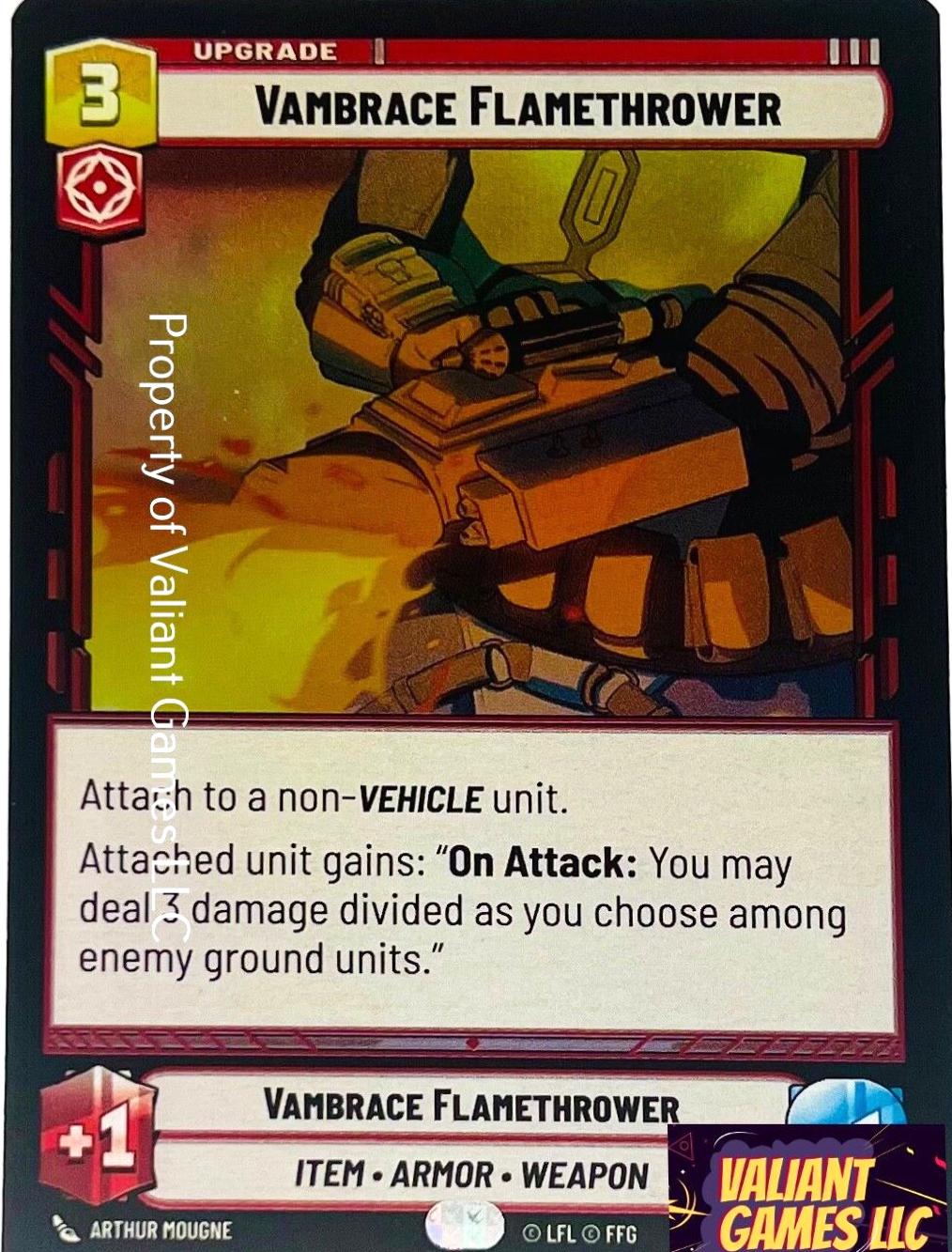 Vambrace Flamethrower [Foil] #177 Prices | Star Wars Unlimited: Shadows ...