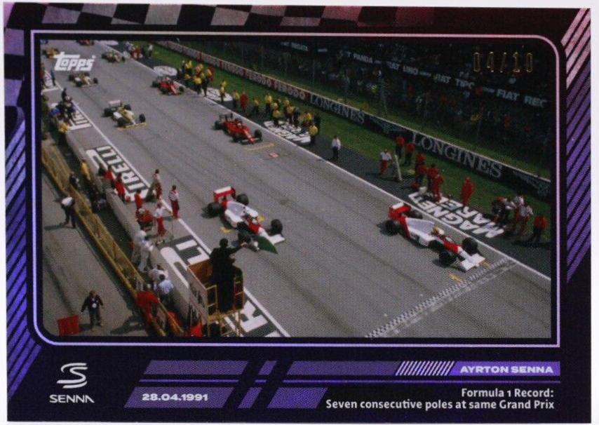 Ayrton Senna [Purple] Prices | 2023 Topps The Story of Senna | F1 ...