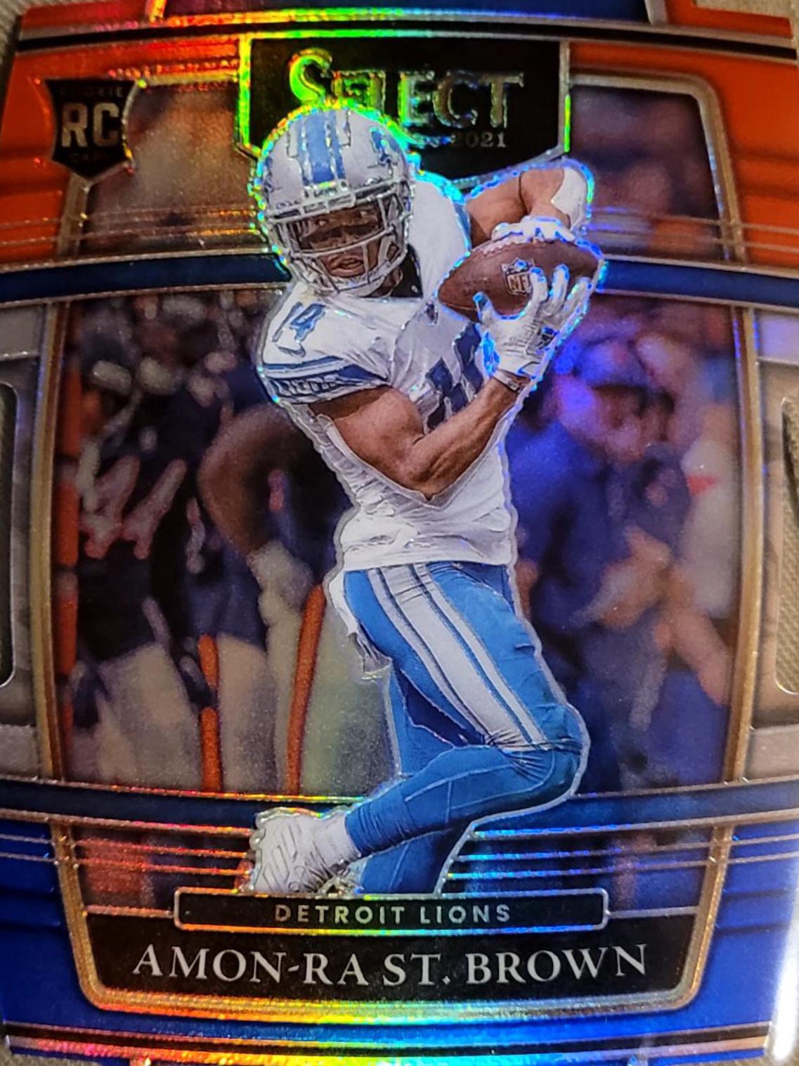 Amon Ra St. Brown [Red Blue Die Cut] #73 Prices [Rookie] | 2021 Panini ...