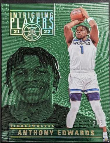 Anthony Edwards [Green] #18 Prices | 2021 Panini Illusions Intriguing ...