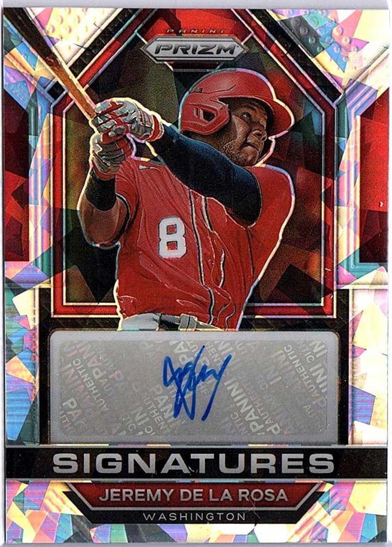 Jeremy De La Rosa [Ice] #SIG-JR Prices | 2023 Panini Prizm Signatures ...
