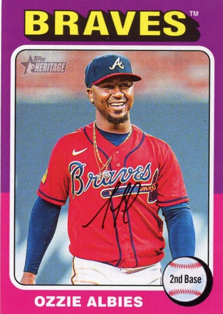 Ozzie Albies #345 Prices | 2024 Topps Heritage | Baseball Cards