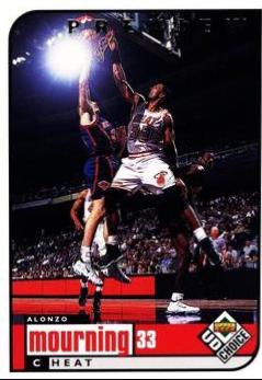 Alonzo Mourning #74 Prices | 1998 UD Choice Preview | Basketball Cards