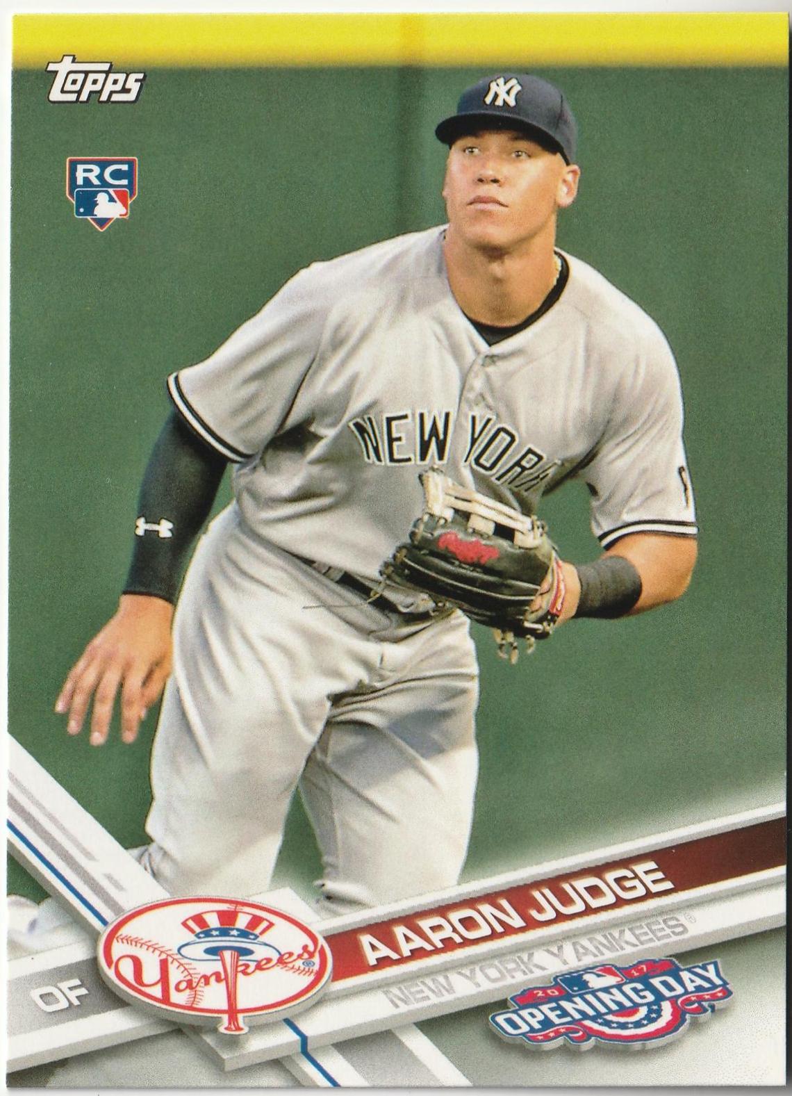 Aaron Judge [Fielding] #147 Prices [Rookie] | 2017 Topps Opening Day ...